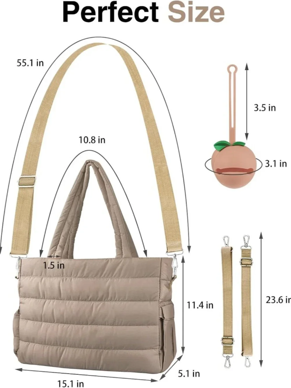 Bags | Diaper Bag Tote Puffer Diaper Tote Bags For Women Lightweight ...